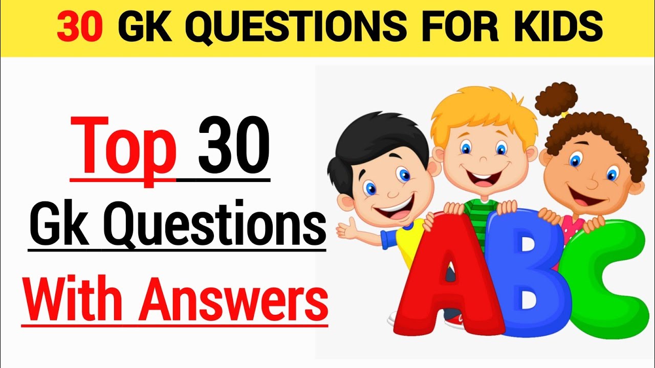 Gk for kids | Simple gk questions for kids | Educational video for kids ...