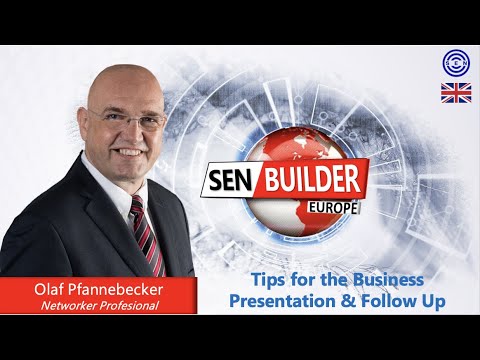 SEN Builder English # 6 Tips for the Business Presentation & Follow UP ...