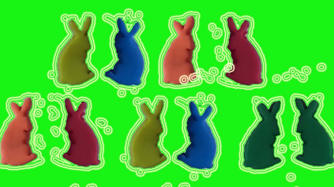 Play-Doh Colorful Rabbit Moulds for Kids | Learning Shapes with Play ...