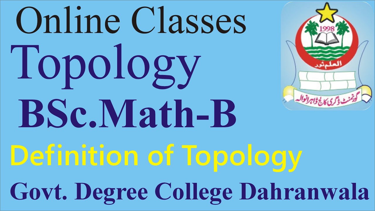 Definition of topology |BSc-math-B 4th year - YouTube