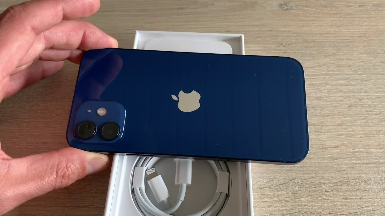 iPhone 12 Blue color - Unboxing - YouTube