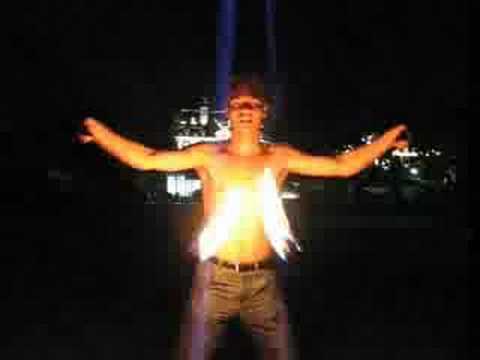 Fire poi spinning - YouTube
