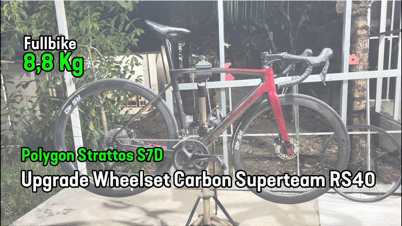Polygon Strattos S7D 2022 Upgrade Wheelset Superteam RS40 Fullcarbon ...