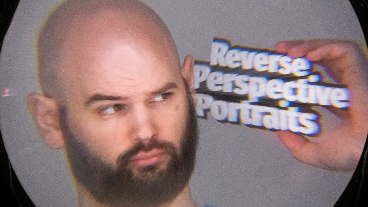 Reverse Perspective Distortion Portraits with a Giant Lens - YouTube