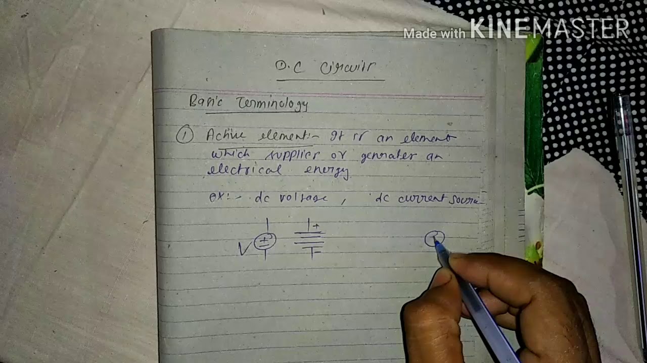 Active and passive elements , Network and circuits - YouTube
