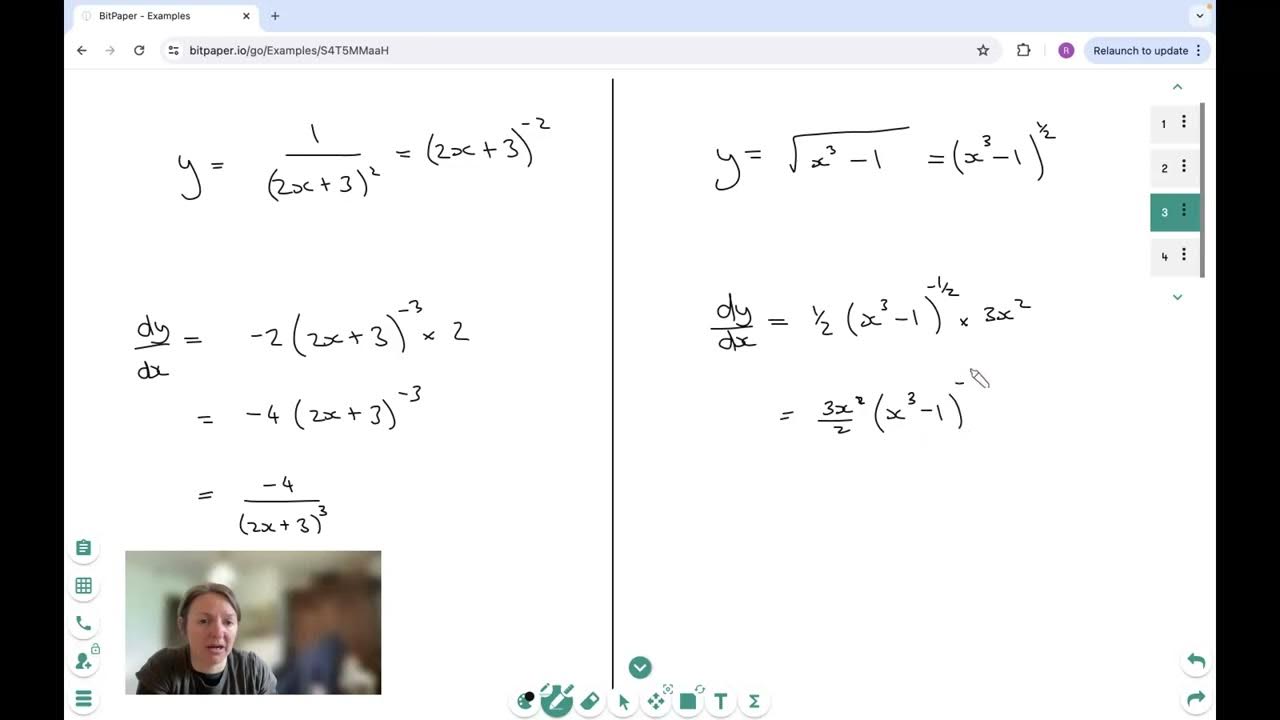 Differentiating using the chain rule - YouTube