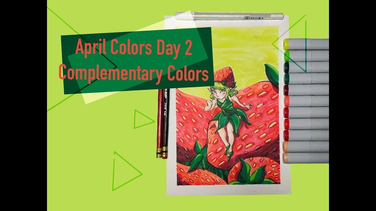 April Colors Challenge: Day 2: Complementary Colors - YouTube
