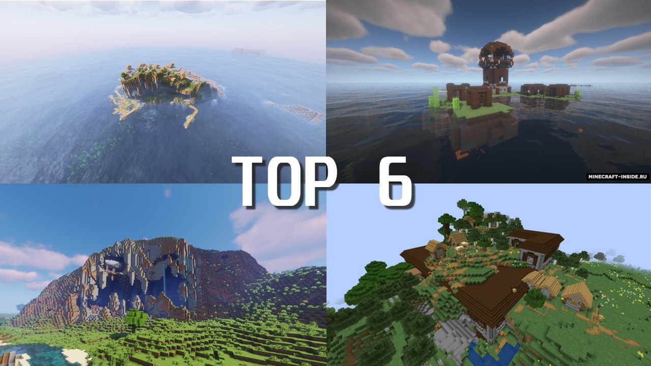 Top 6 Crazy Seeds | Minecraft - YouTube