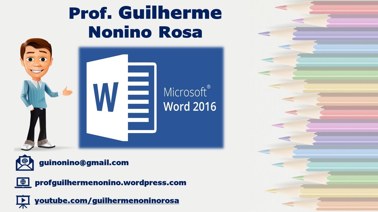 Microsoft Word 2016 - Web Aula 1 - YouTube
