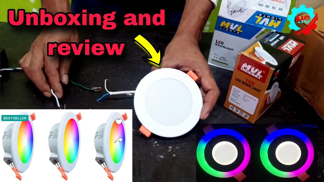 Bedroom Ceiling Led Light Without False Ceiling / Unboxing & Fitting ...