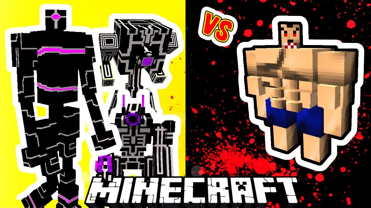 Tough Guy Vs. Orespawn Robo Monsters in Minecraft - YouTube