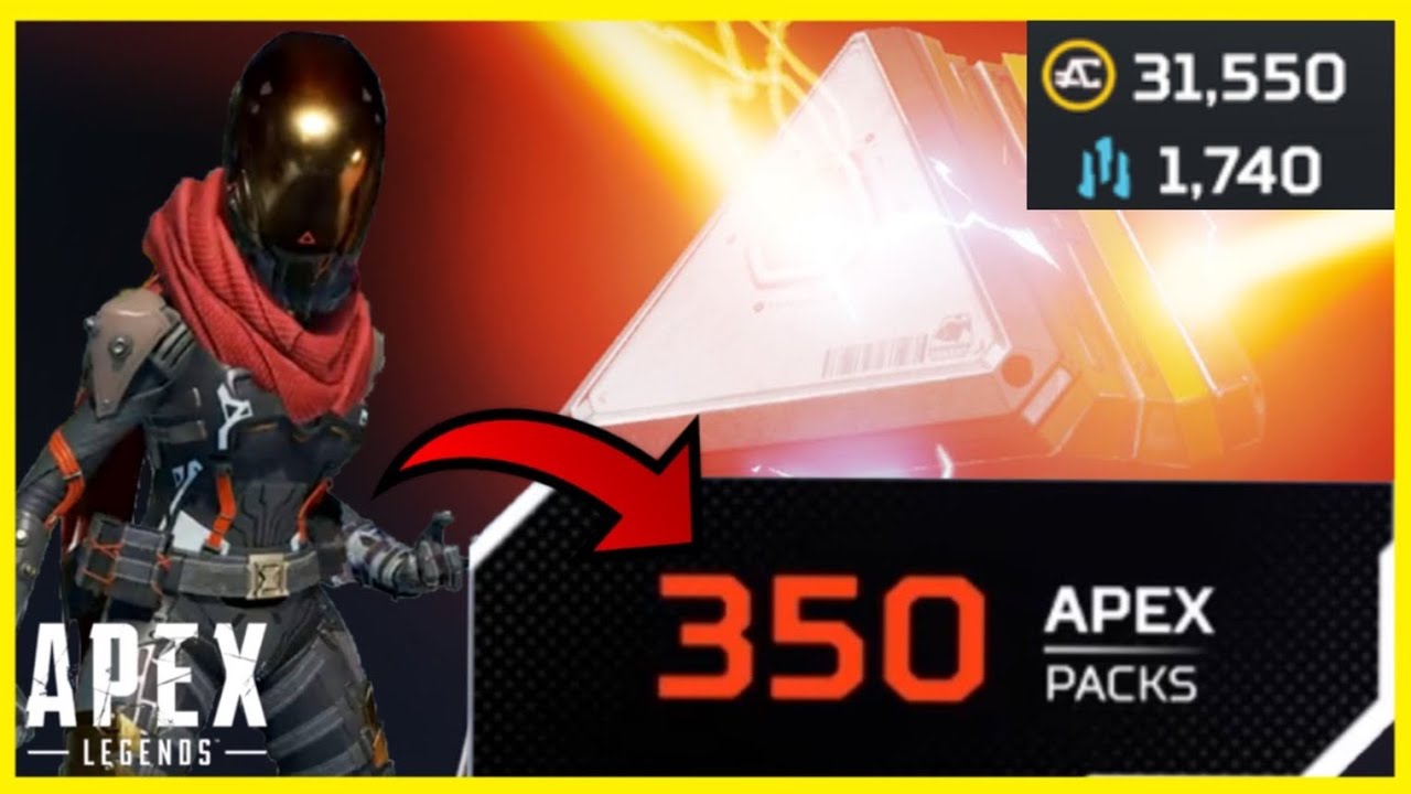 350 PACK OPENING Apex Legends Back In Black Event - YouTube
