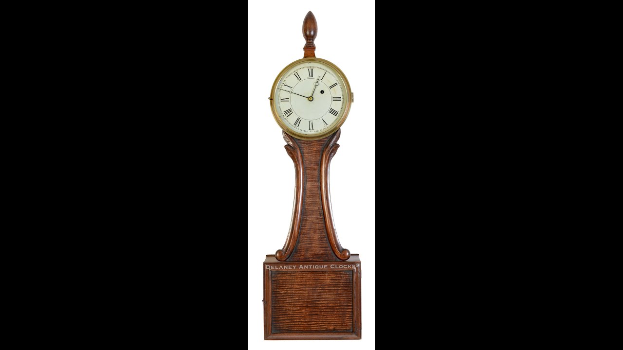 Vermont Wood-Front Timepiece Attributed To Joseph Nye Dunning Made ...