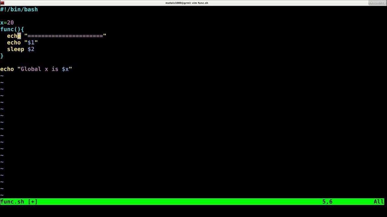 Global and Local Variables in the Linux Shell Script Tutorial - YouTube