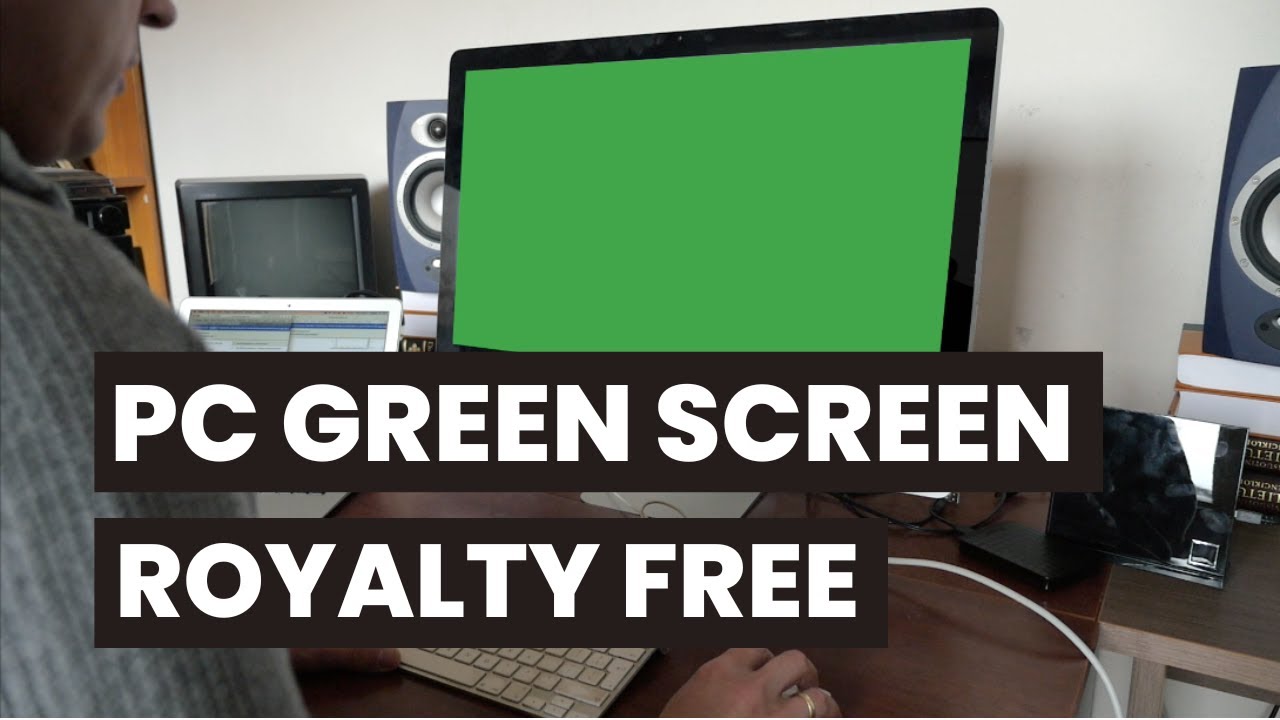 Computer green screen stock footage. Man, guy using browsing computer ...