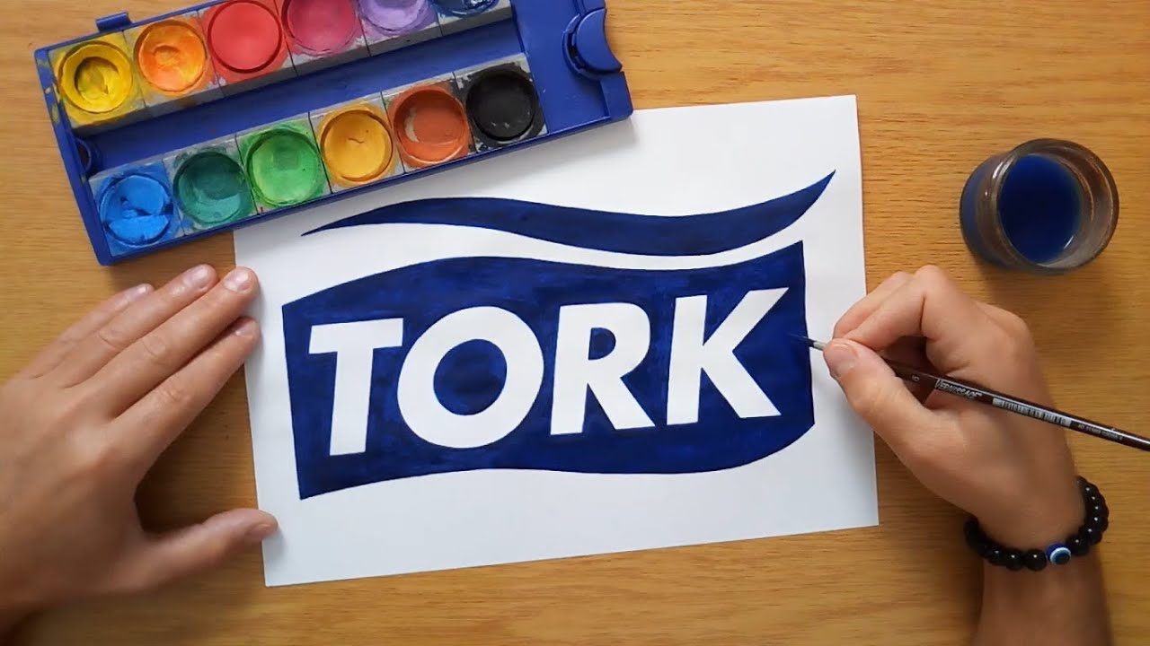 How to draw the TORK logo - YouTube