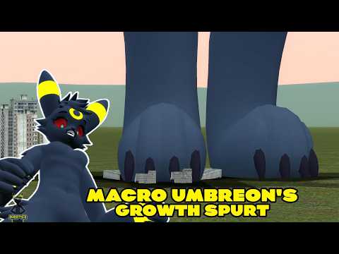 Macro Umbreon's Growth Spurt | Giantess #MacroMarch Animation
