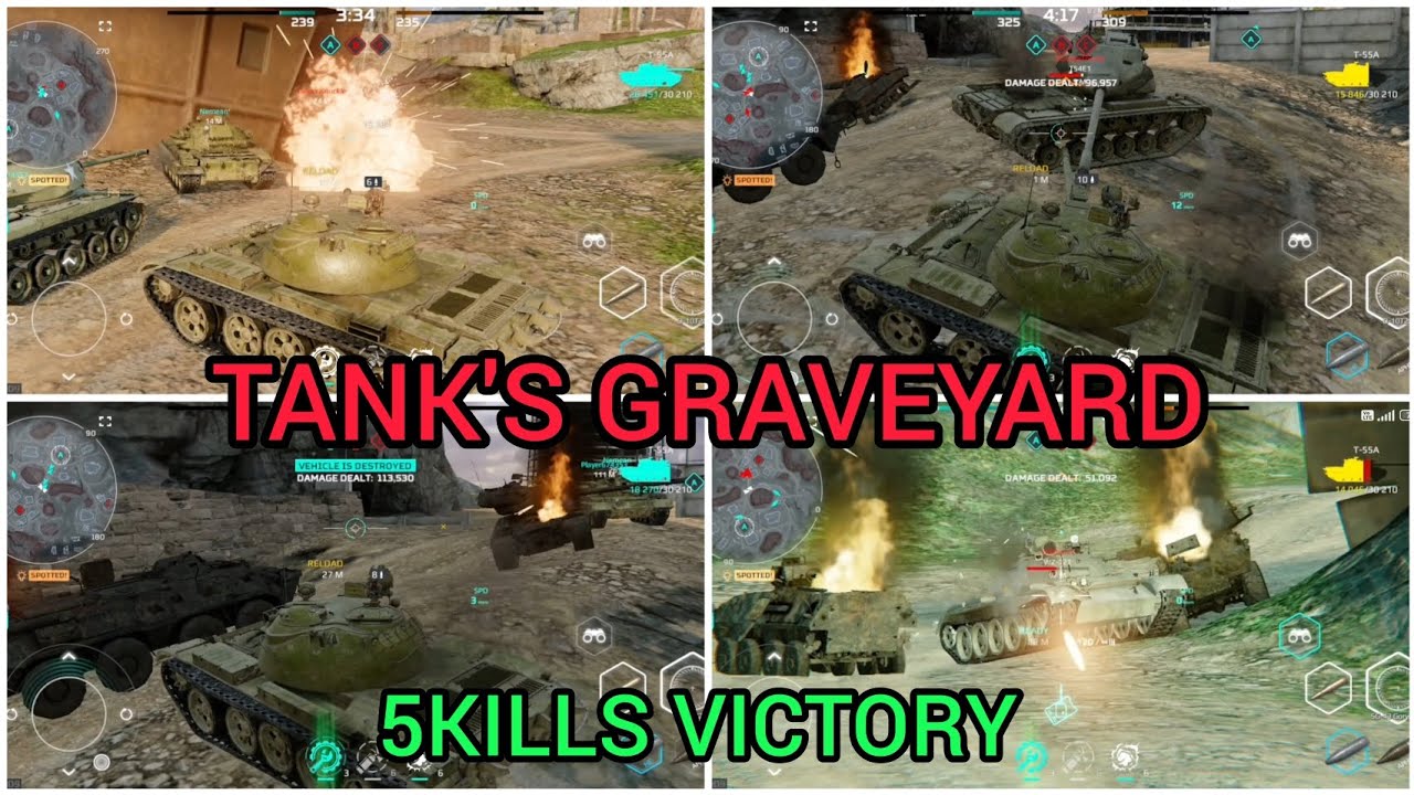 [MWT]TANKS BATTLE, 5 Kills leading the team to VICTORY,turn the ...
