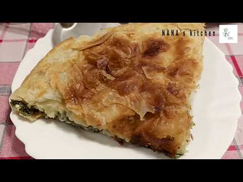 Spinach, Cottage Cheese & Green Onions Pie / Pite me spinaq, gjizë dhe ...