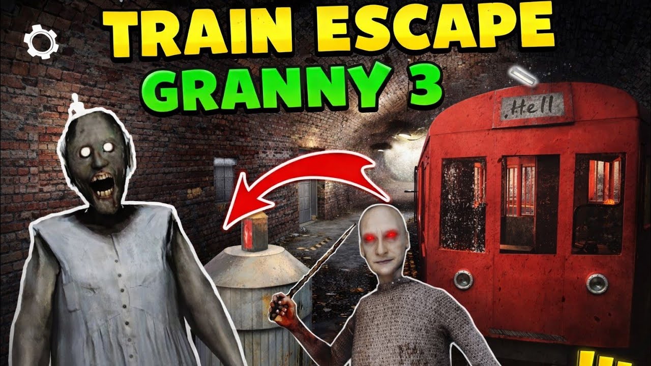 Granny Chapter 3 Only Granny Challenge Train Escape Full Gameplay Video ...