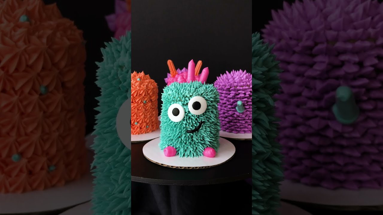 Cut Mini Monster Cakes! - YouTube