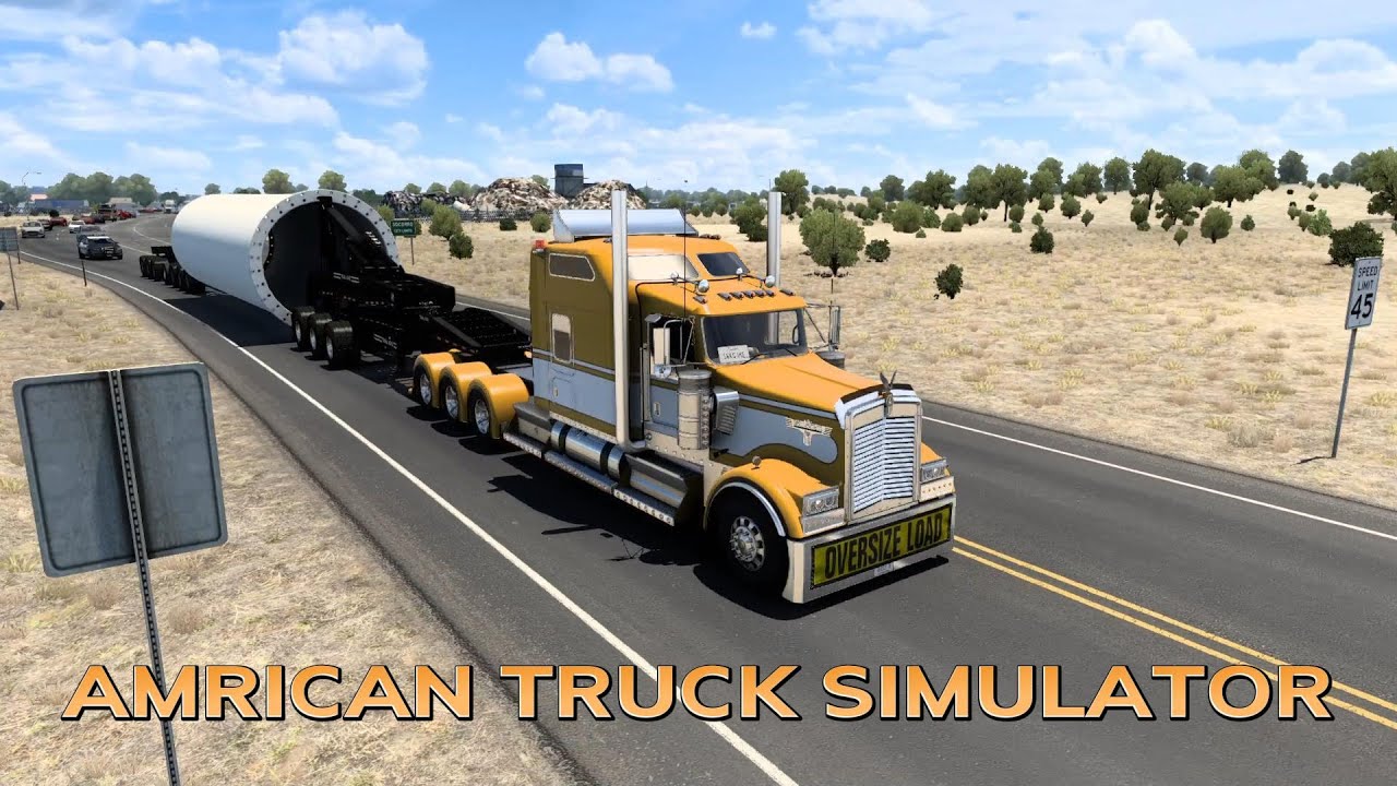 American Truck Simulator ส่งท่อ!!! ใหญ่-ยาว MOD Trailer Trail King ...