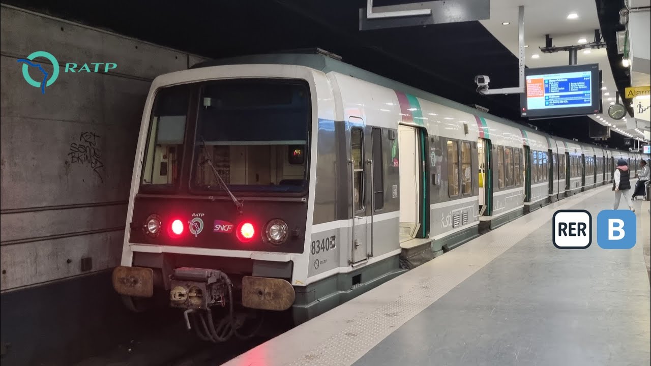 Voyage à bord d'un MI79 entre Denfert Rochereau et Robinson sur le RER ...