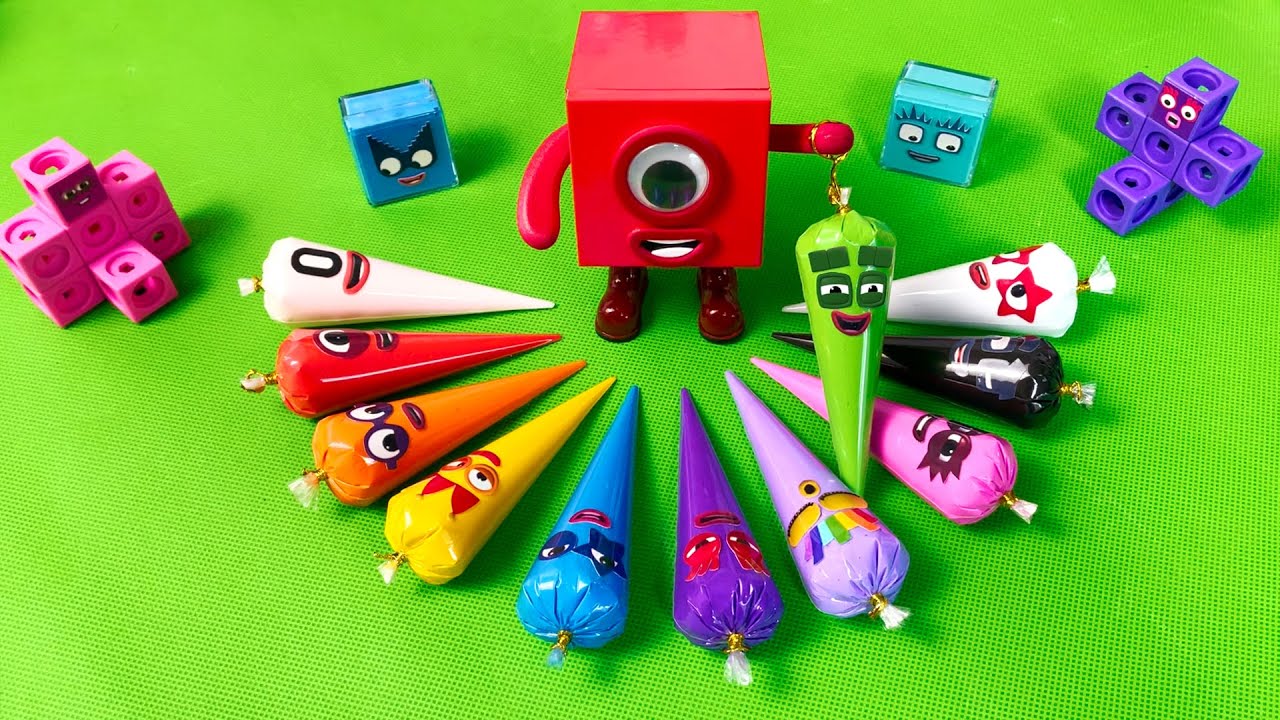 Numberblocks - Making CLAY With Funny Piping Bags | Most Satisfying ...