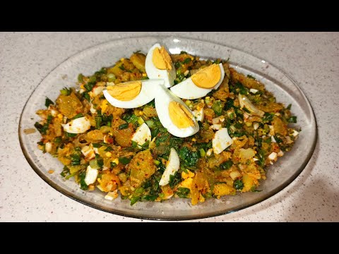 Yumurtalı Patates Piyazı (Salatası) Nasıl Yapılır / Patates Salatası Tarifi / Patates Piyazı Tarifi