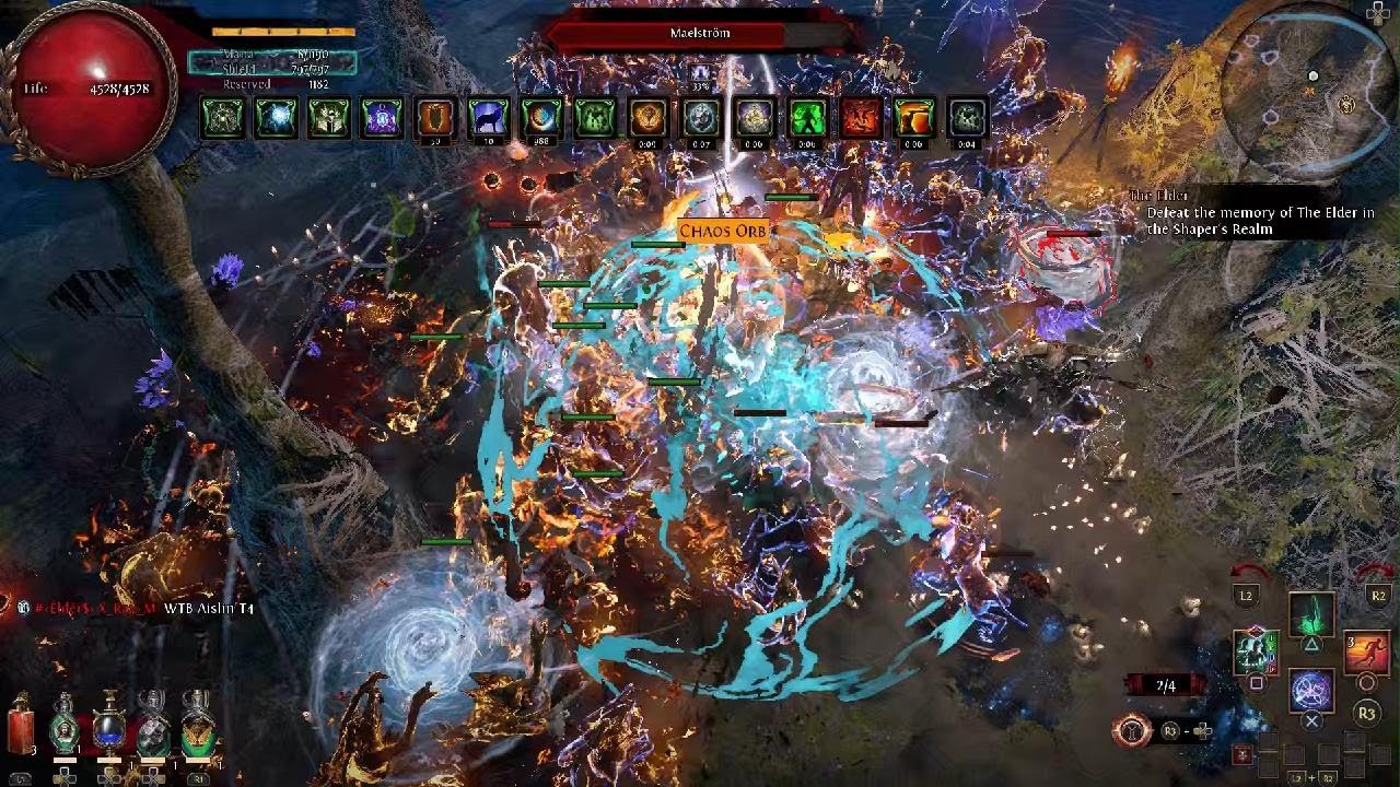 Path of Exile - The Elder - Maw of Mischief Elementalist (3.22) - YouTube