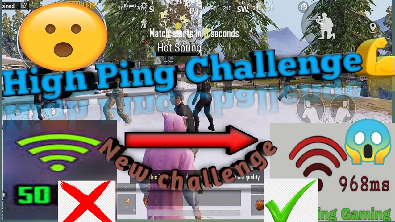 Ping challenge in pubg mobile - YouTube
