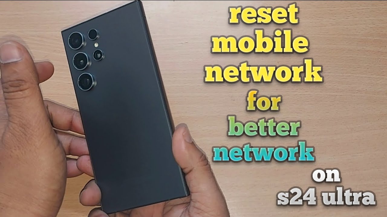how to reset mobile network for better network | reset network on samsung s24 ultra - YouTube
