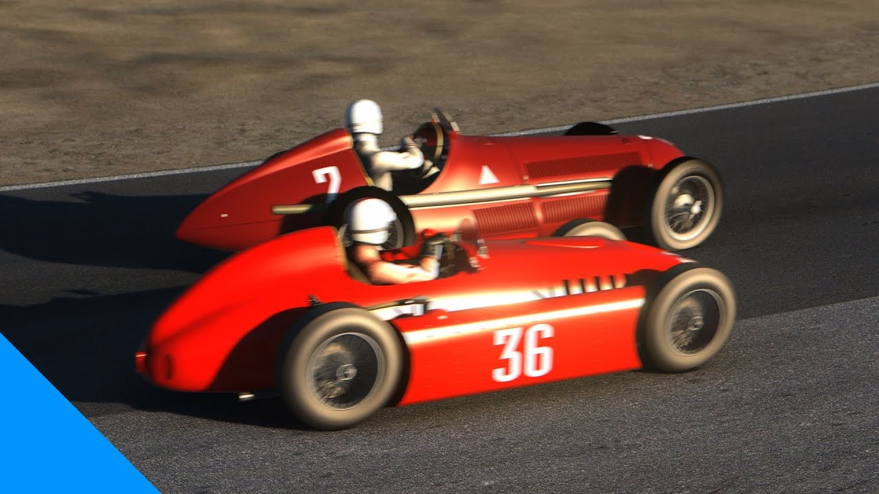 AI RACING - 1950's Formula 1 race at Riverside - YouTube