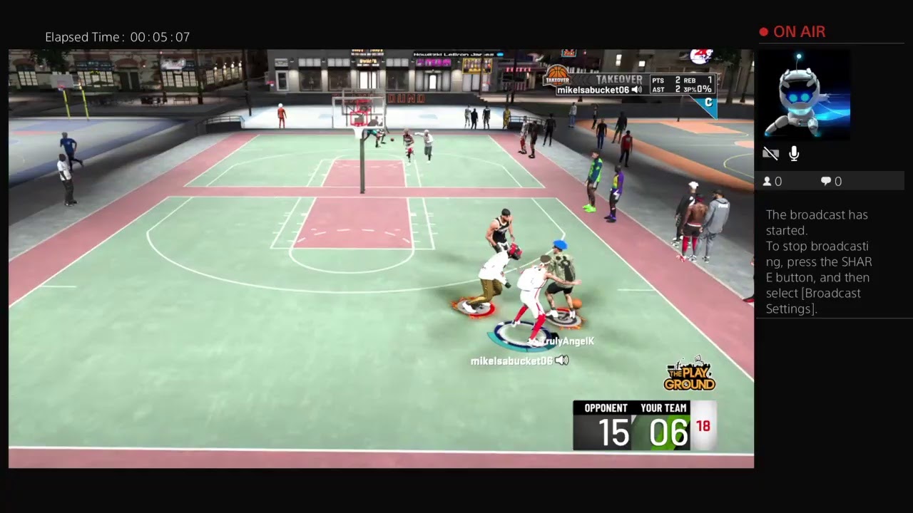 Playing 2k with NBA player - YouTube