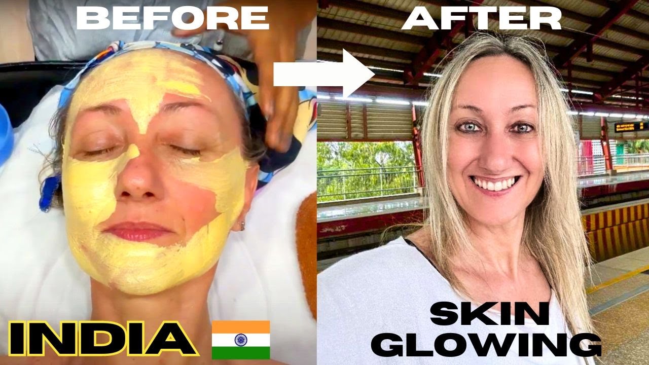 5 Hours To Transform My Skin In INDIA | India Vlog 🇮🇳 - YouTube