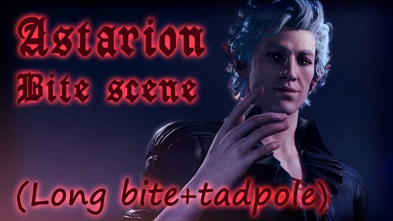 Astarion - Bite scene (Long bite+tadpole) - YouTube