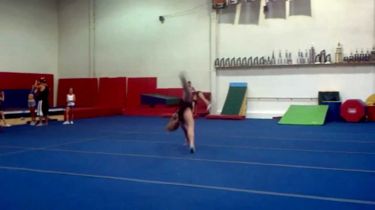 Round off Back Handspring Layout - YouTube