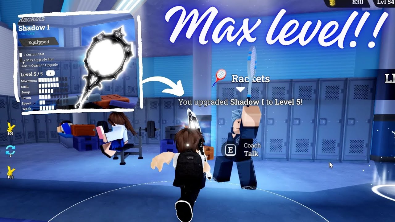 Roblox: Racket Rivals - I Played with a MAXimum-Level Shadow 1 Racket ...