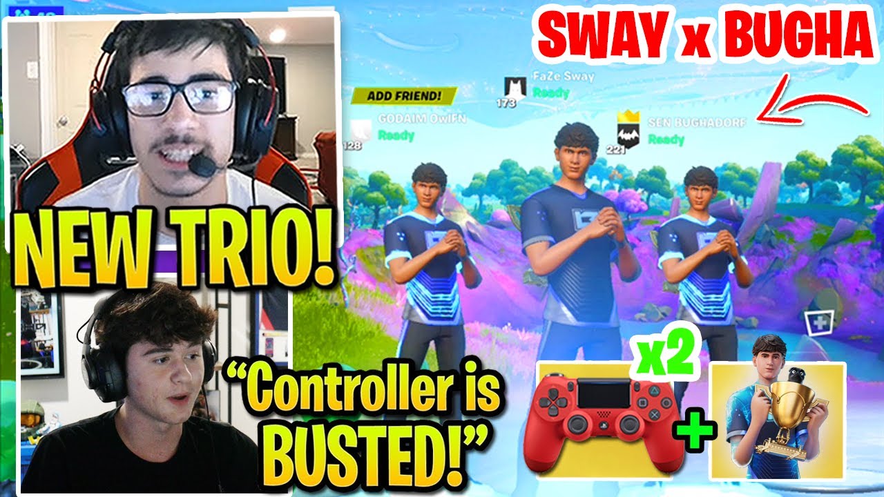 SWAY *TEAM UP* BUGHA vs. PROS in Bugha Late Game Arena...! (Fortnite ...