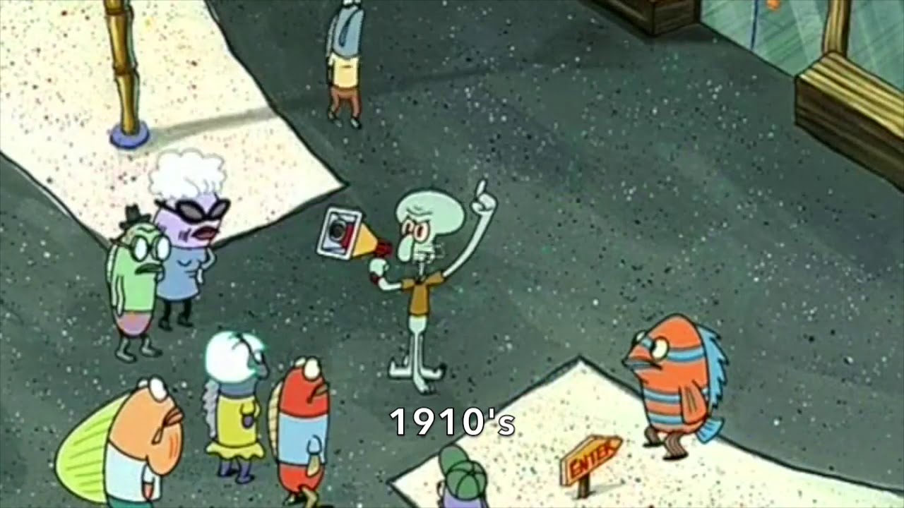The Past 100 Years In America Portrayed By SpongeBob - YouTube