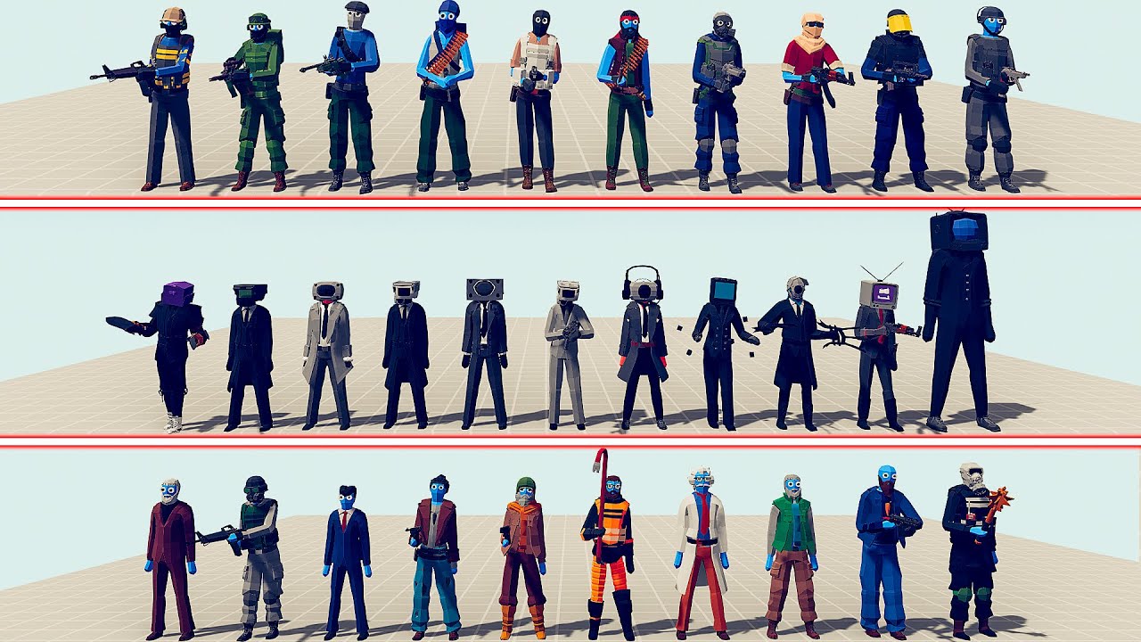 CAMERAMAN TEAM vs CS:GO TEAM + HALF LIFE TEAM - Totally Accurate Battle ...