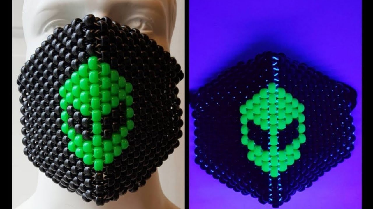 Alien kandi mask tutorial - YouTube