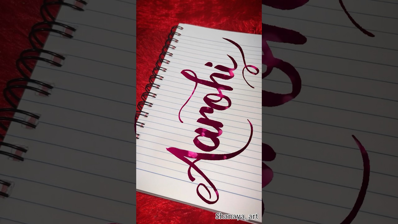 Aarohi #magicalcalligraphy #calligraphy #likeandsubscribe #art # ...
