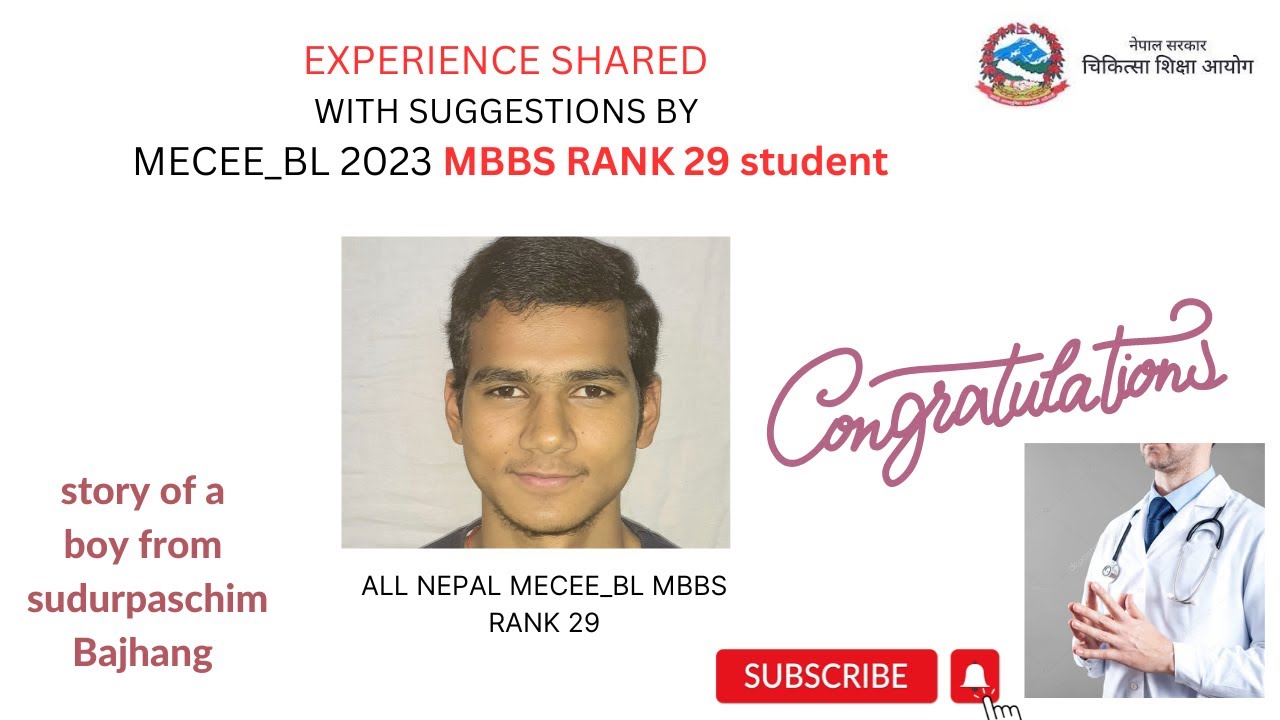 CEE MBBS 29th rank || FRESHER TALKS ON HIS EXPERIENCE AND SUGGESTIONS - YouTube