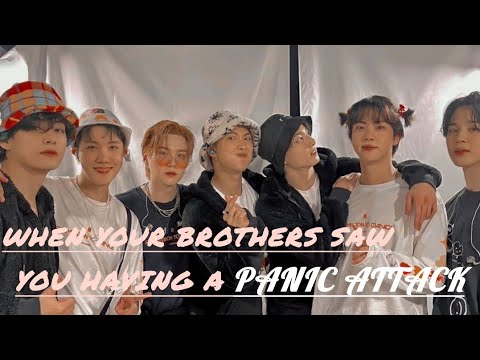 When your brothers saw you having a panic attack btsff / #bts #btsff #ot7ff