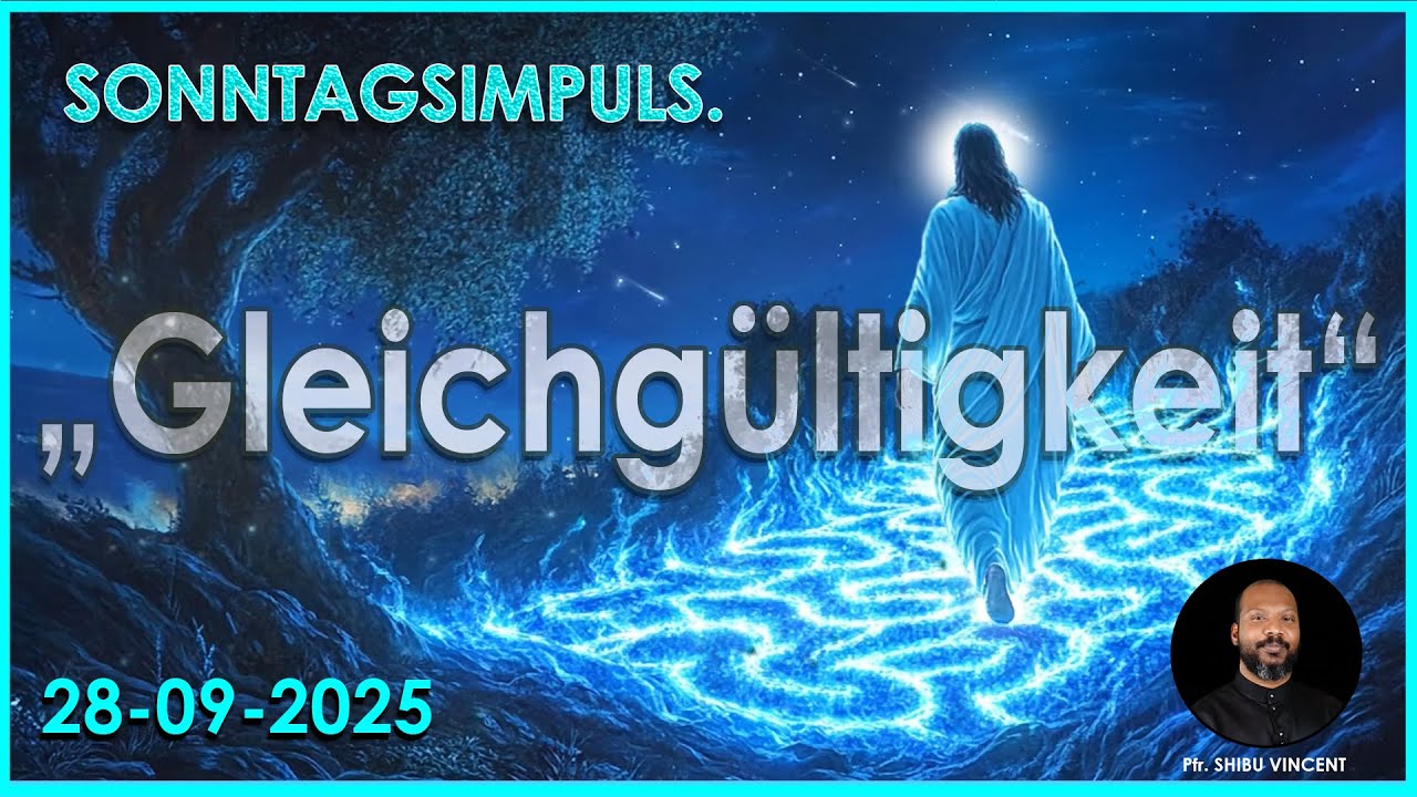 „Gleichgültigkeit“ | Pfr Shibu Vincent |Sonntagsimpuls |German talk ...