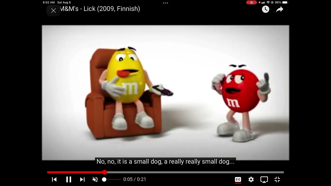 M&Ms lick (2009, Finnish) English dib - YouTube