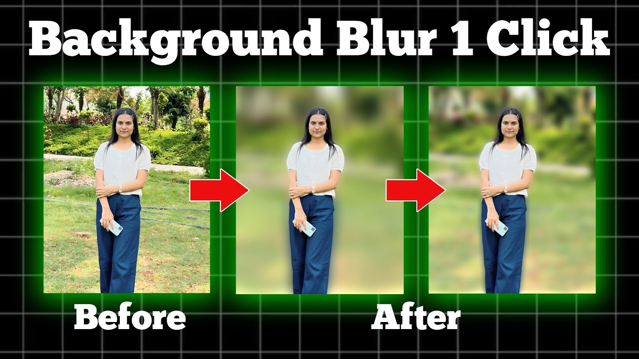 1 Click Background Blur Tutorial ! How to Blur Image Background in 1 ...