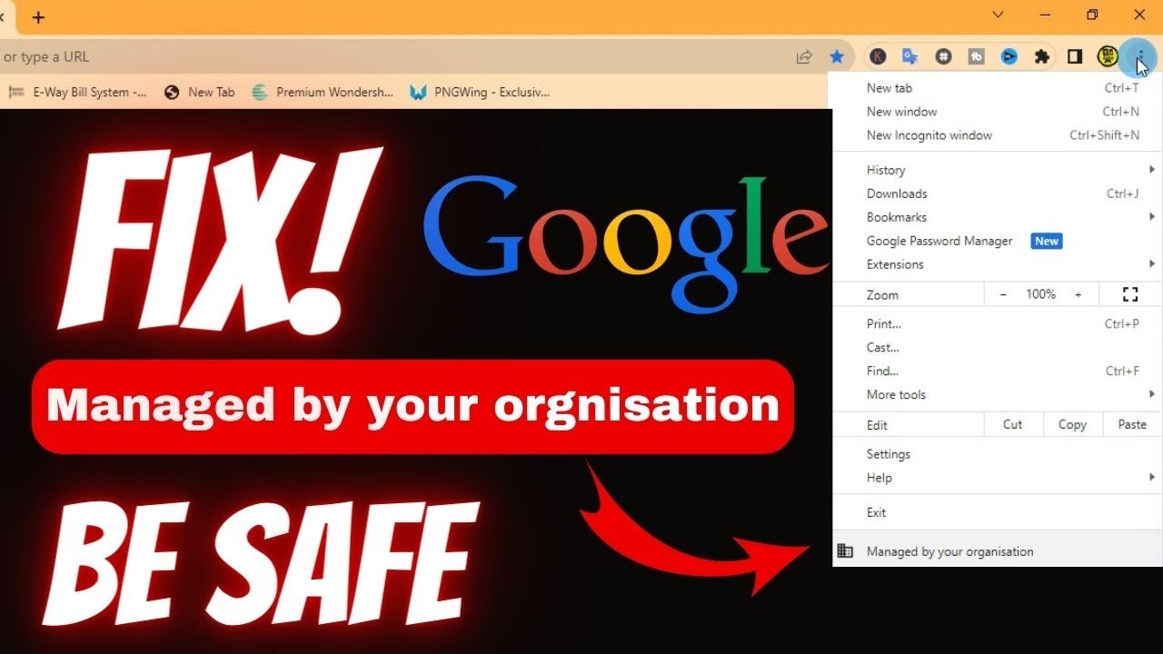 Fix Managed by your organization in Chrome in windows | Managed By Your ...
