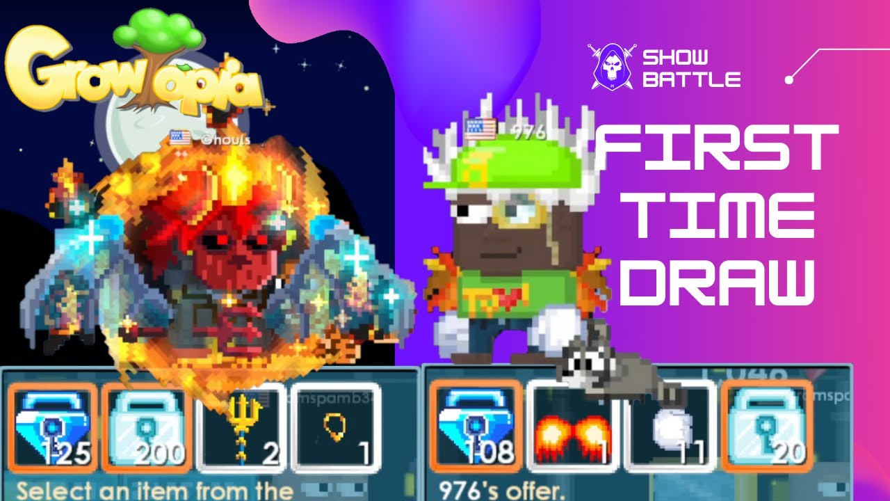 Draw for the First Time at Show Battle | Growtopia | Indonesia - YouTube